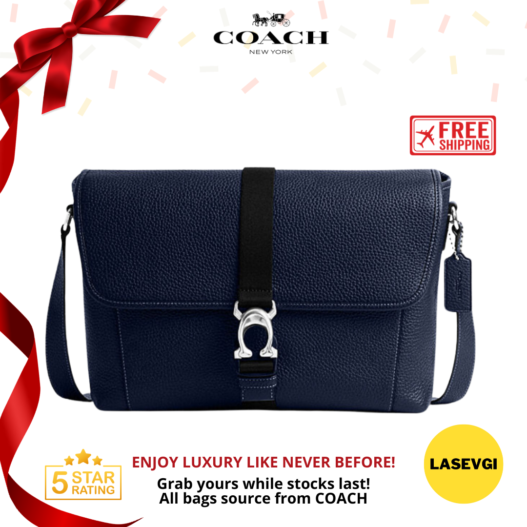 COACH Beck Messenger in Deep Blue CM379 — www.lasevgi.com